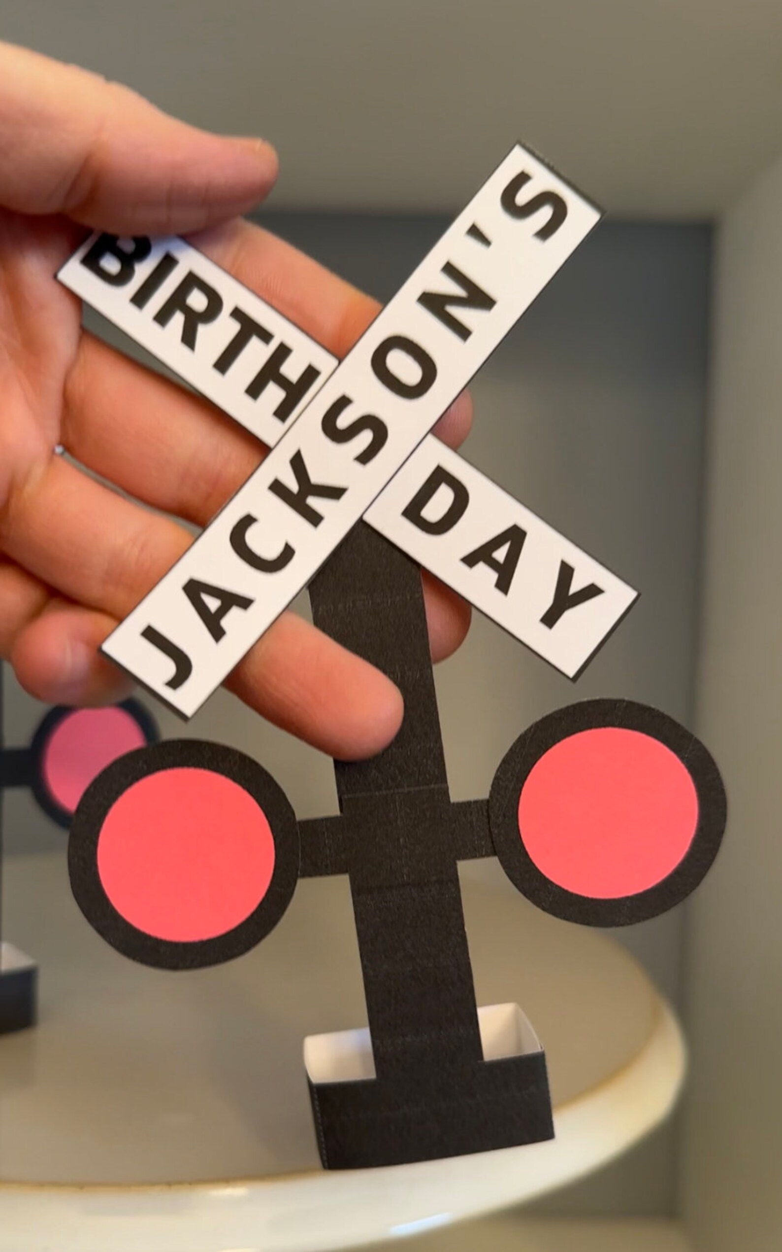 Railroad Sign Train Crossing Sign Rail Road Sign Train Birthday DIY ...