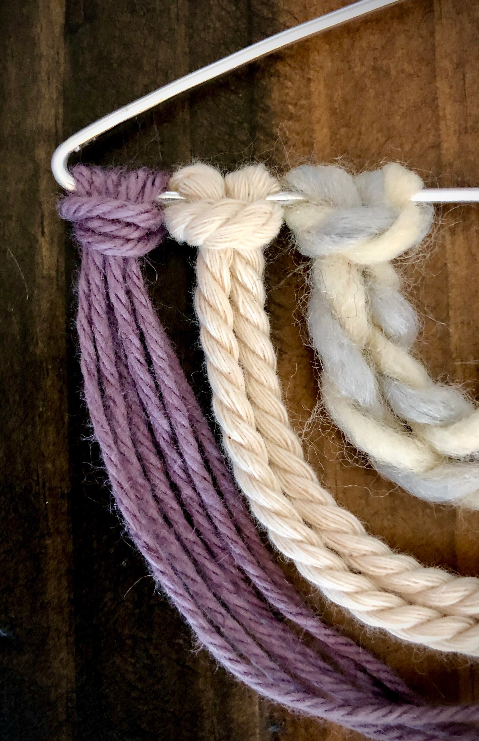 TINY Wall Hanging Wire Yarn Fiber Art - Etsy