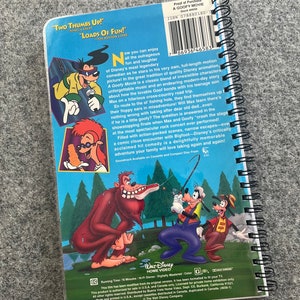 A Goofy Movie VHS Recycled Cover Notebook - Etsy