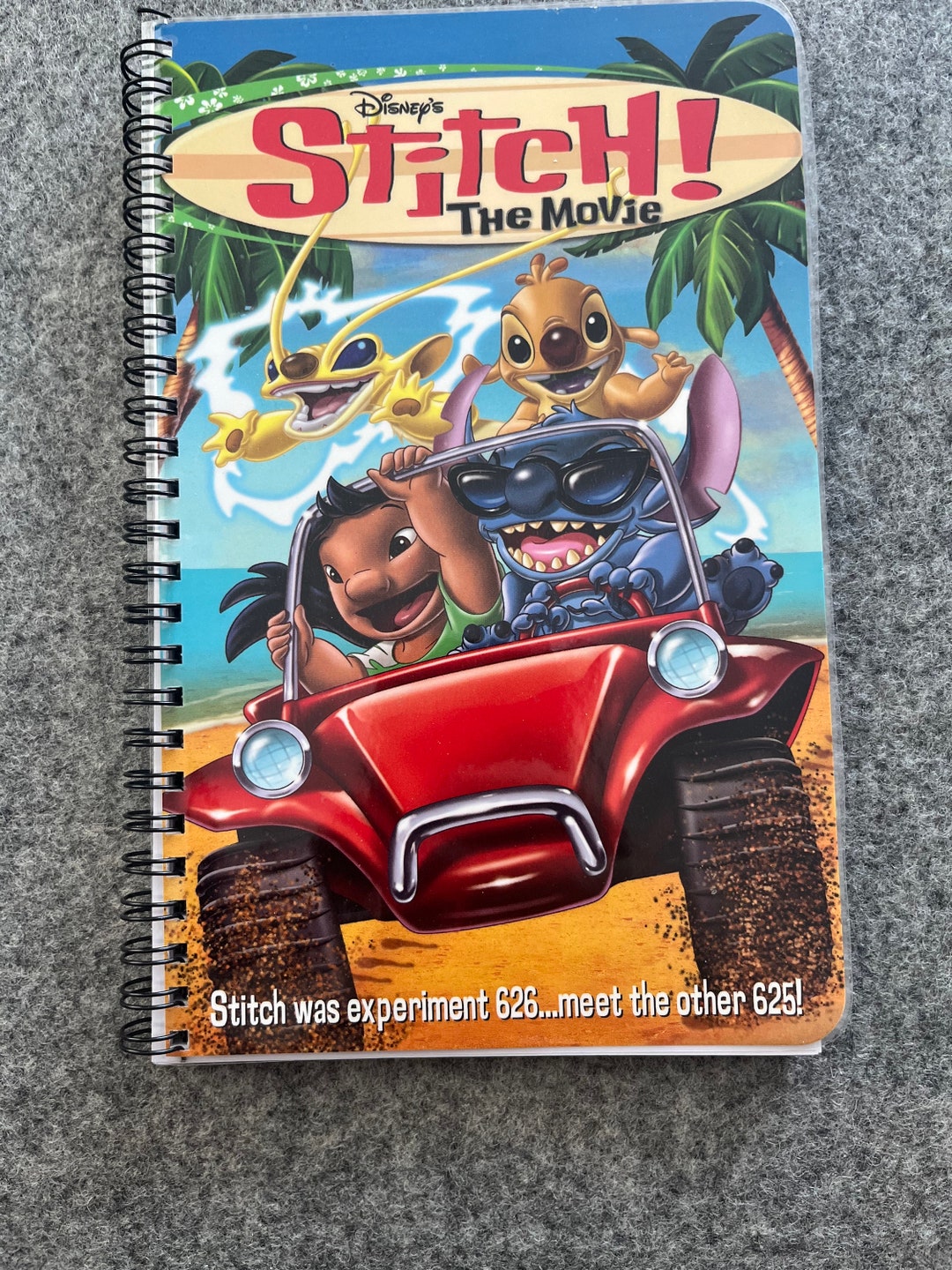 Stitch the Movie VHS Recycled Cover Notebook - Etsy