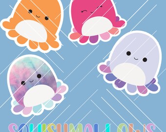 Squishmallow Stickers Waterproof - Etsy