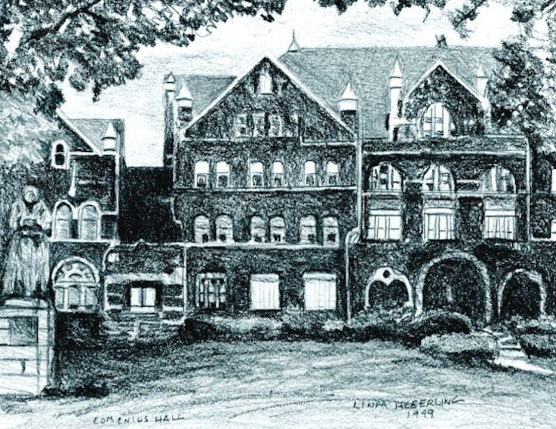 CUSTOM Portrait 11x14 College Portrait Landmark Portrait - Etsy.de