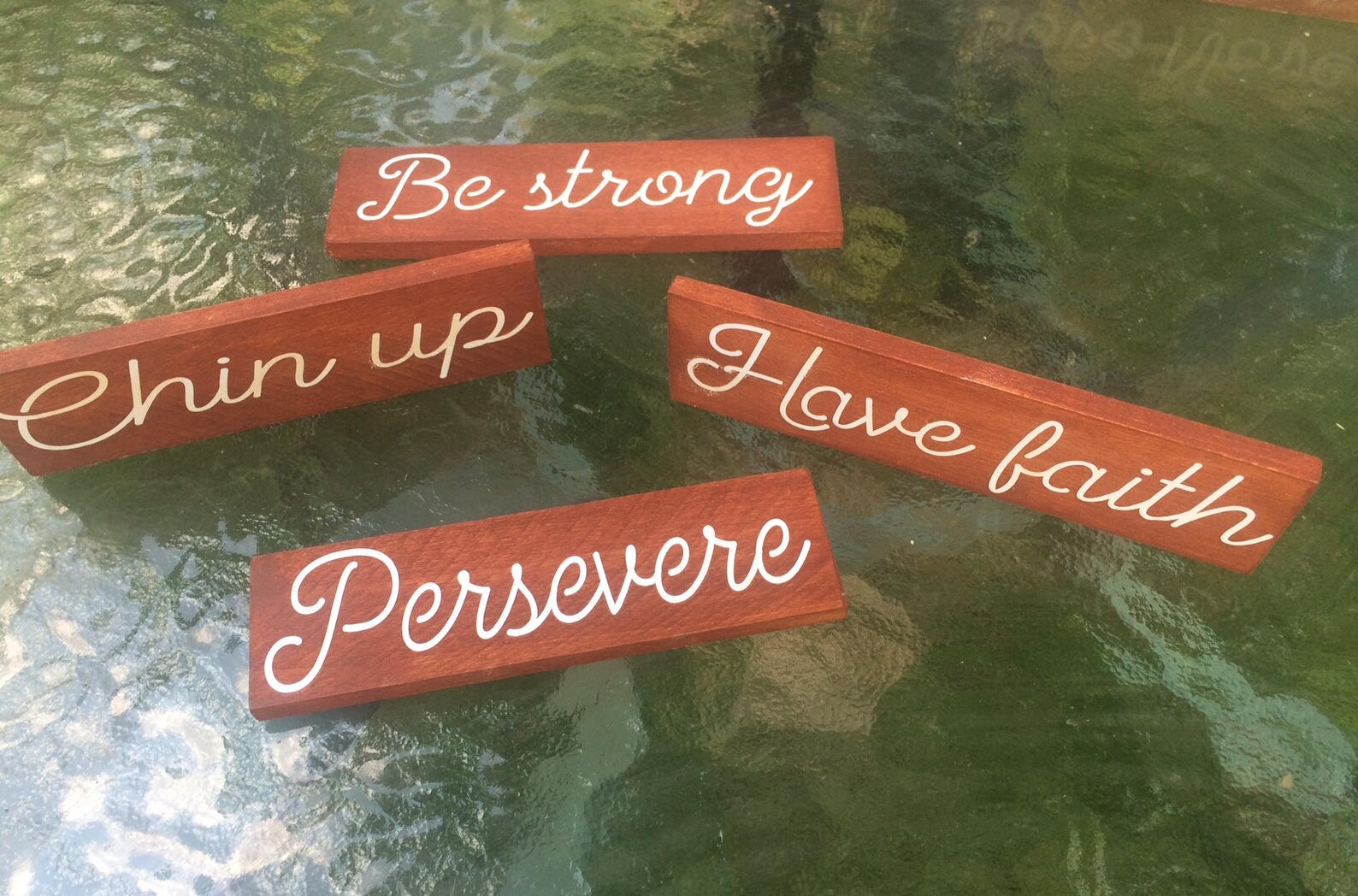 Encouragement Signs Wood Sign Wooden Home Office Desk Table - Etsy UK