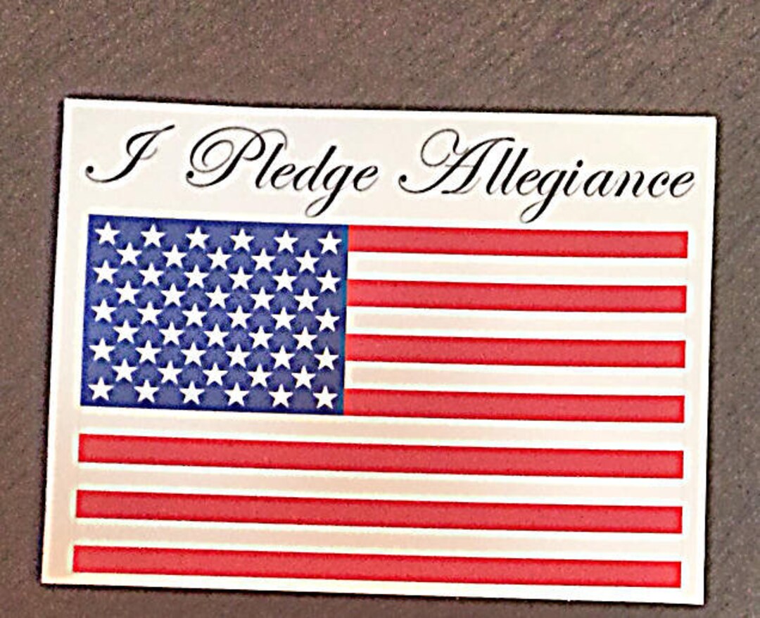 American Flag Stickers Pledge of Allegiance Patriotic Stickers ...
