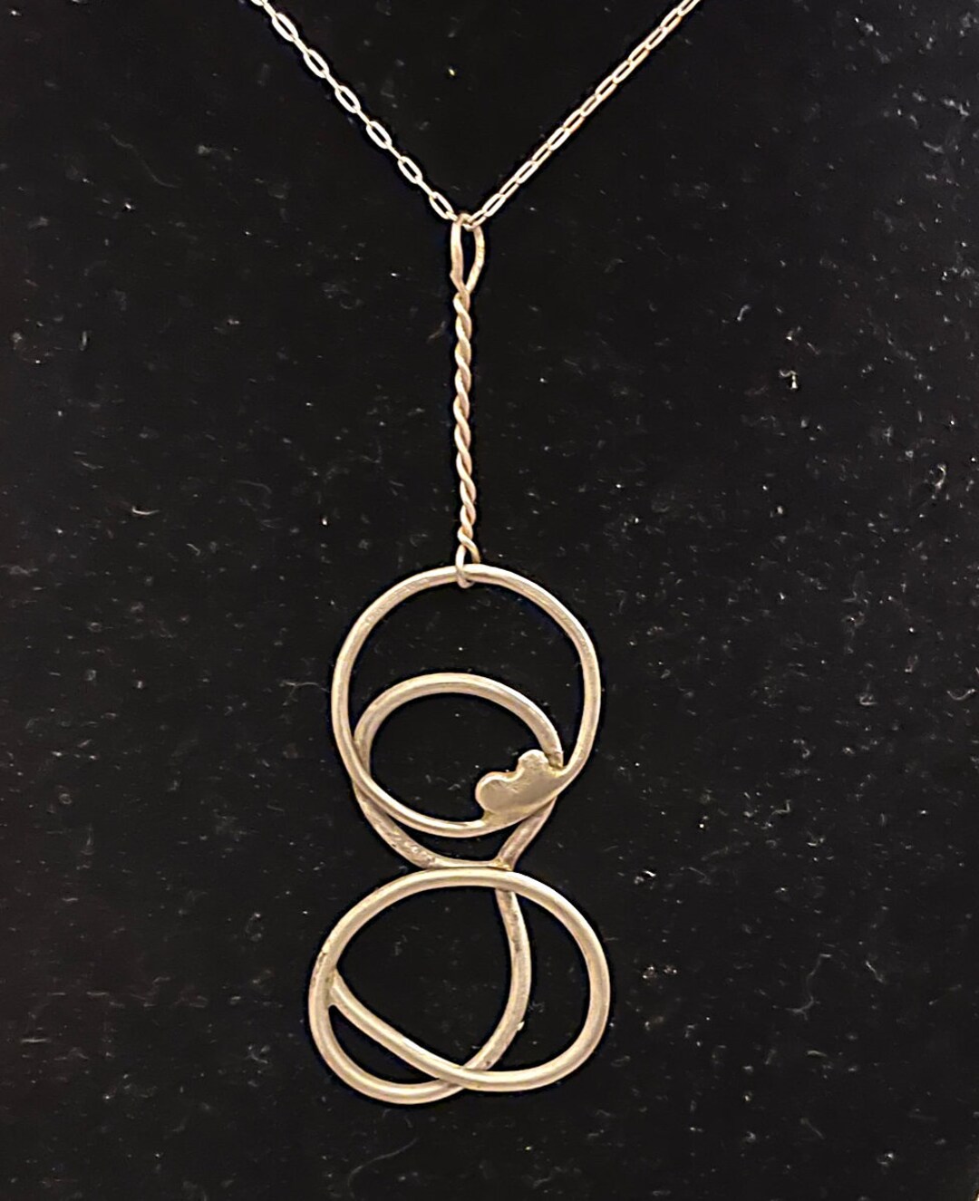 SS Abstract Necklace, Avant Garde Necklace, Sterling Wire Necklace ...