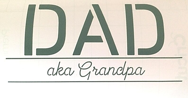 Dad Sticker Fathers Day Grandpa Sticker Dad Birthday Permanent Vinyl ...