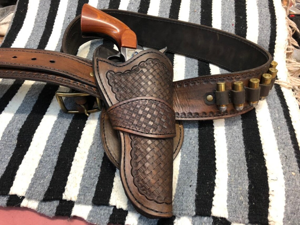 Custom Wester Holster and Gun Belt Cowboy Action - Etsy
