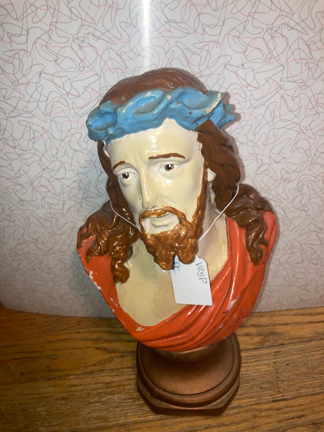 Vntg Chalkware Plaster Jesus Christ Bust 12” - Etsy