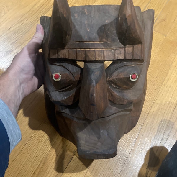Native American Wood Mask - Etsy