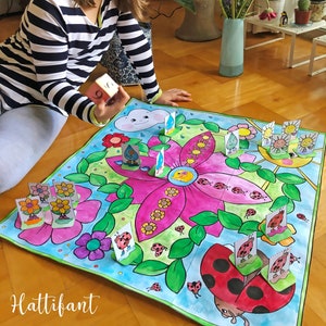 GIANT Spring Board Game to Color & Play DIY With Templates - Etsy