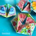 Paper Toy Flower Kaleidocycles / Flextangles a Paper Craft to Color ...