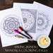 Mandala Coloring Page Bundle Instant Download - Etsy