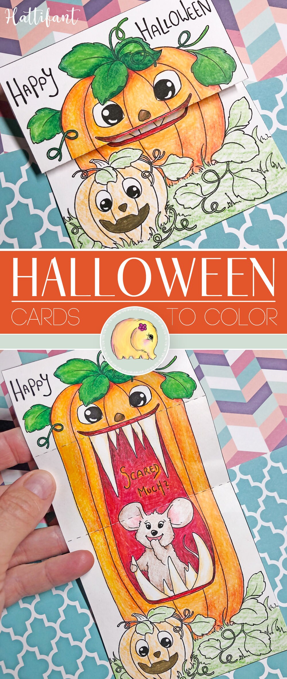 HALLOWEEN | Big Mouth Surprise Cards - Bat, Ghost, Pumpkin, Candy, Cat ...