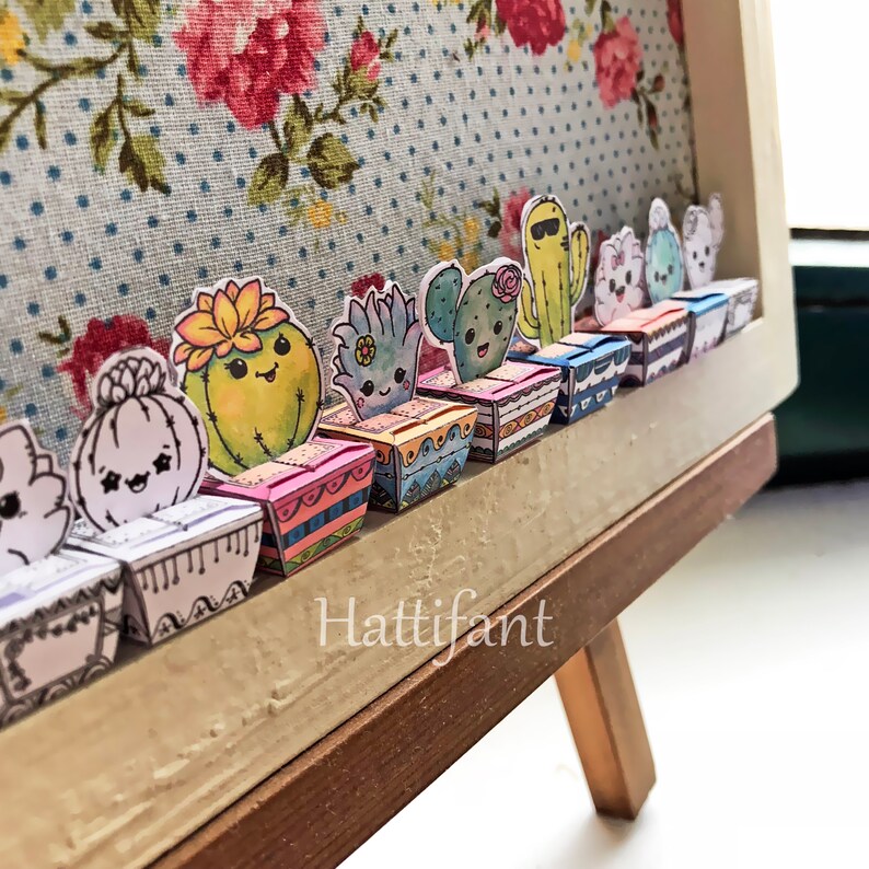 Succulent & Cactus Cutie Paper Craft Bundle Paper Gift Box - Etsy