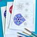 CORNER BOOKMARKS Stars & Snowflakes to Color and Craft - Etsy