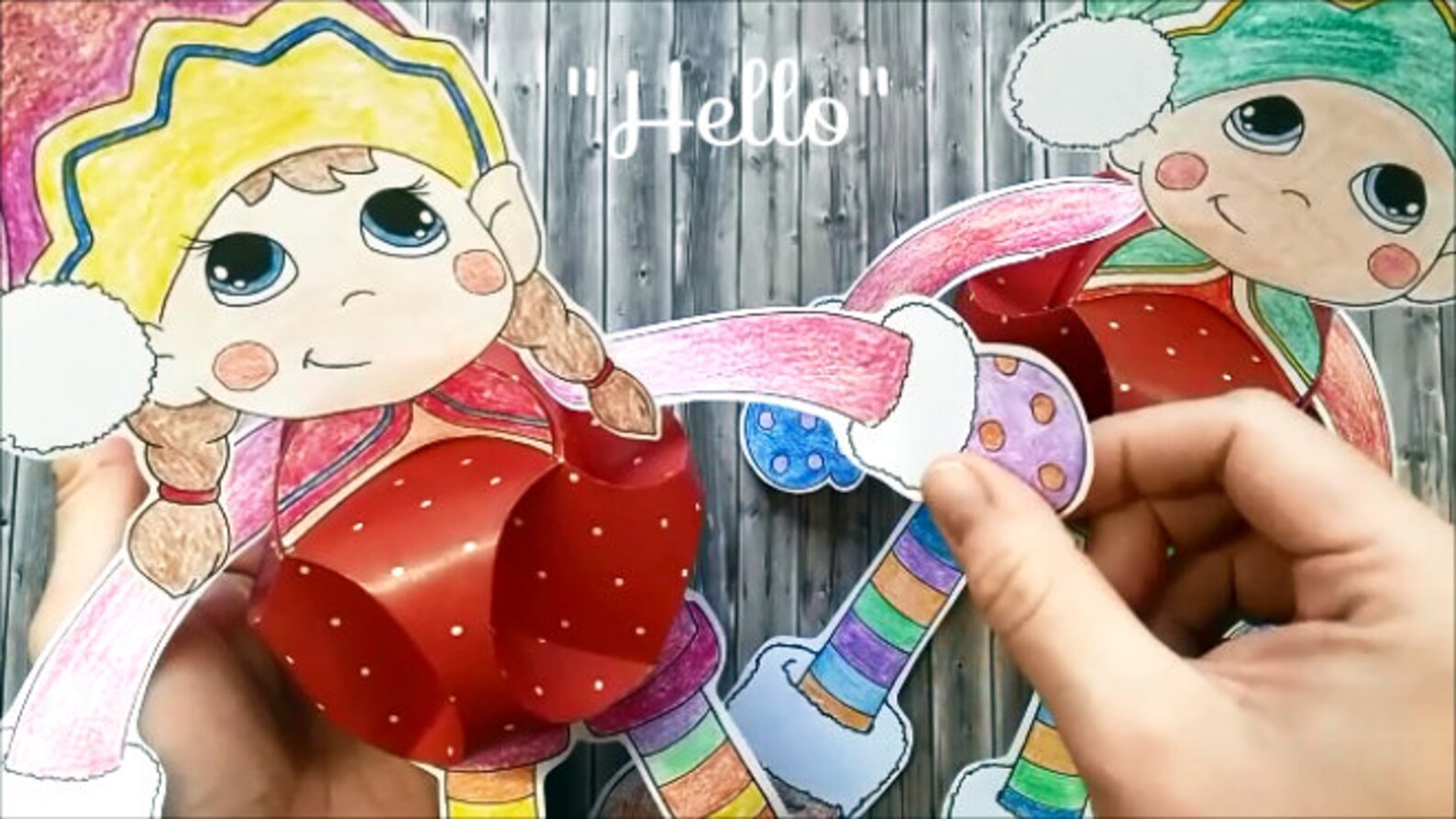 Christmas Elves Paper Craft Ornaments to Color and Craft - Etsy