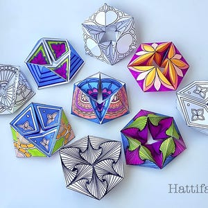 Paper Toy | Kaleidocycles / Flextangles Patterns I Series - a Paper ...