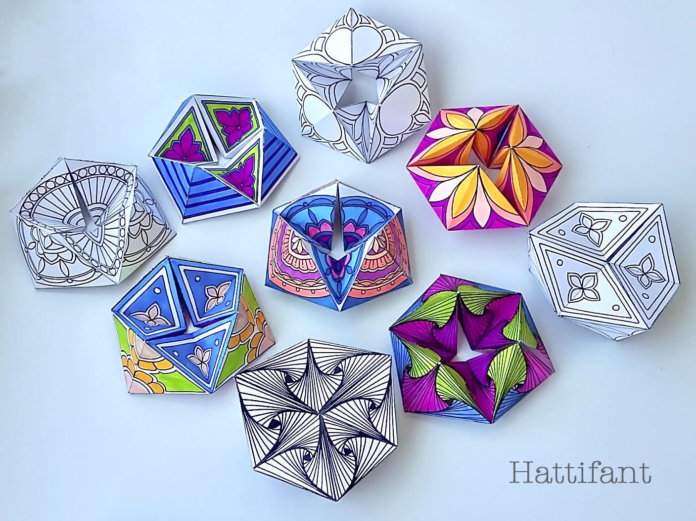 Paper Toy | Kaleidocycles / Flextangles Patterns I Series - a Paper ...