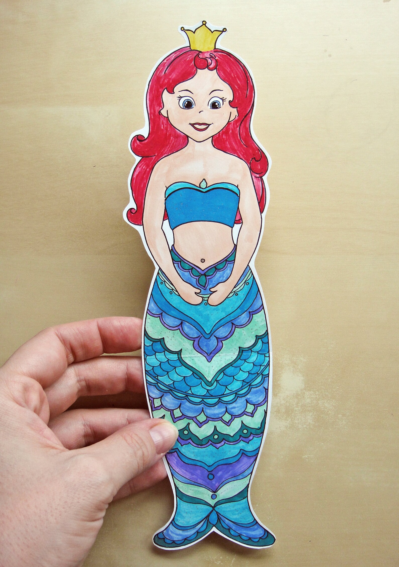 Magical Mermaid World | A Paper Toy Play Set | Printable Paper Craft ...