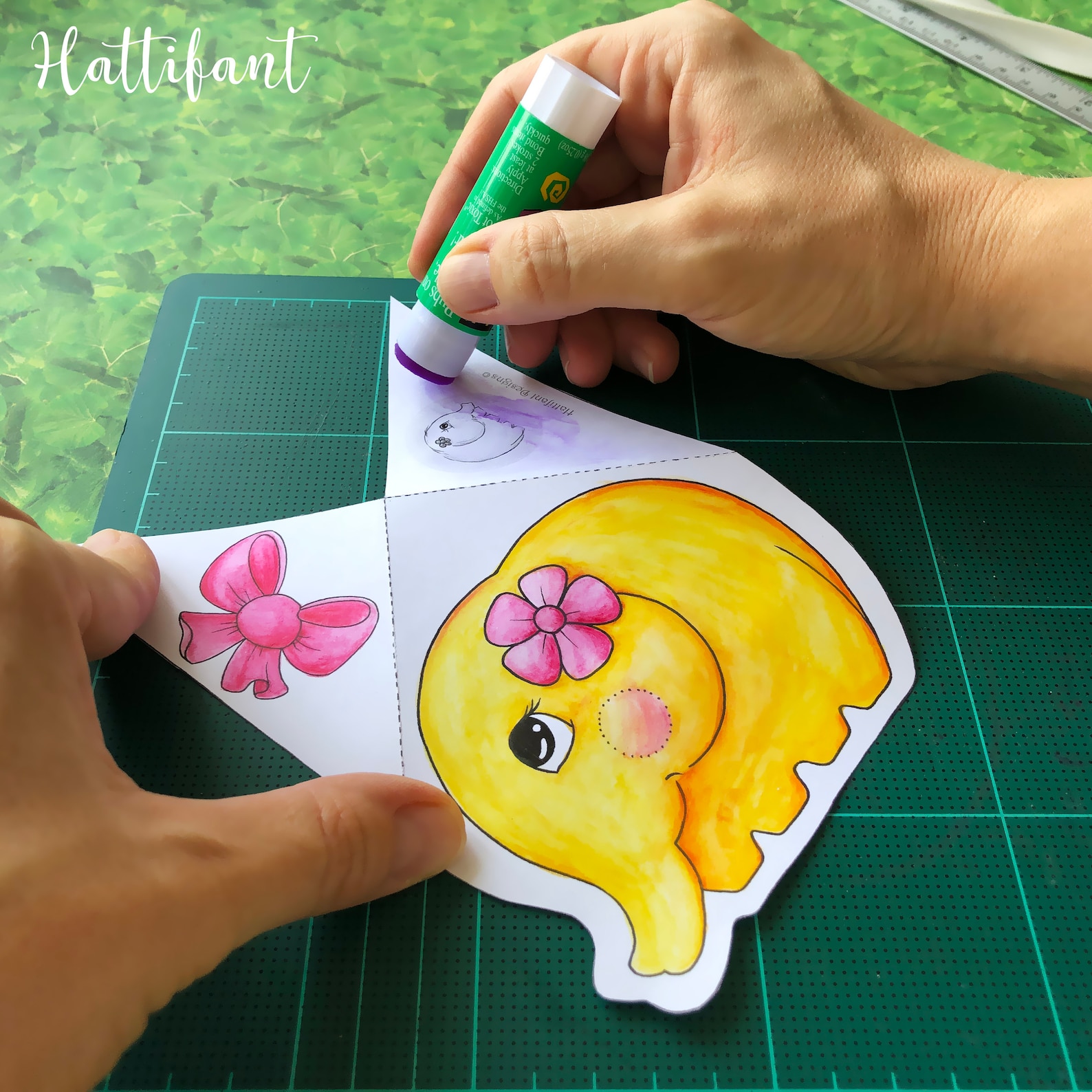 Hattifant the Elephant Corner Bookmarks to Color In | Etsy