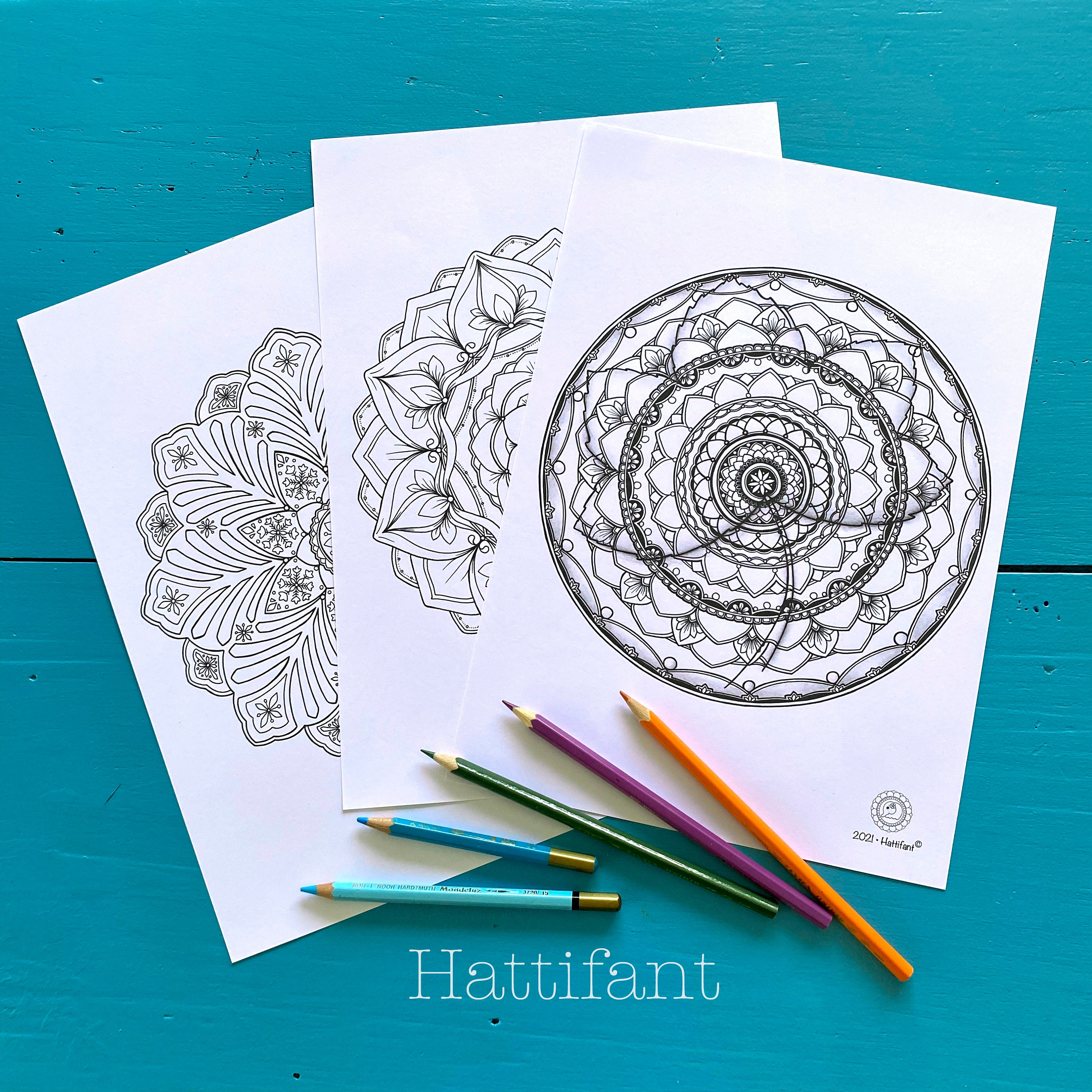 Autumn & Winter Mandala Coloring Page Bundle Late Summer | Etsy