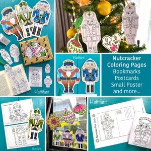 Nutcracker Coloring Pages, Bookmarks, Ornaments, Gift Tags and More to ...