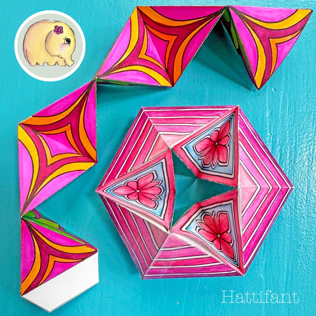 Paper Toy | Kaleidocycles / Flextangles Patterns I Series - a Paper ...