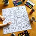 GIANT Spring Board Game to Color & Play DIY With Templates and ...