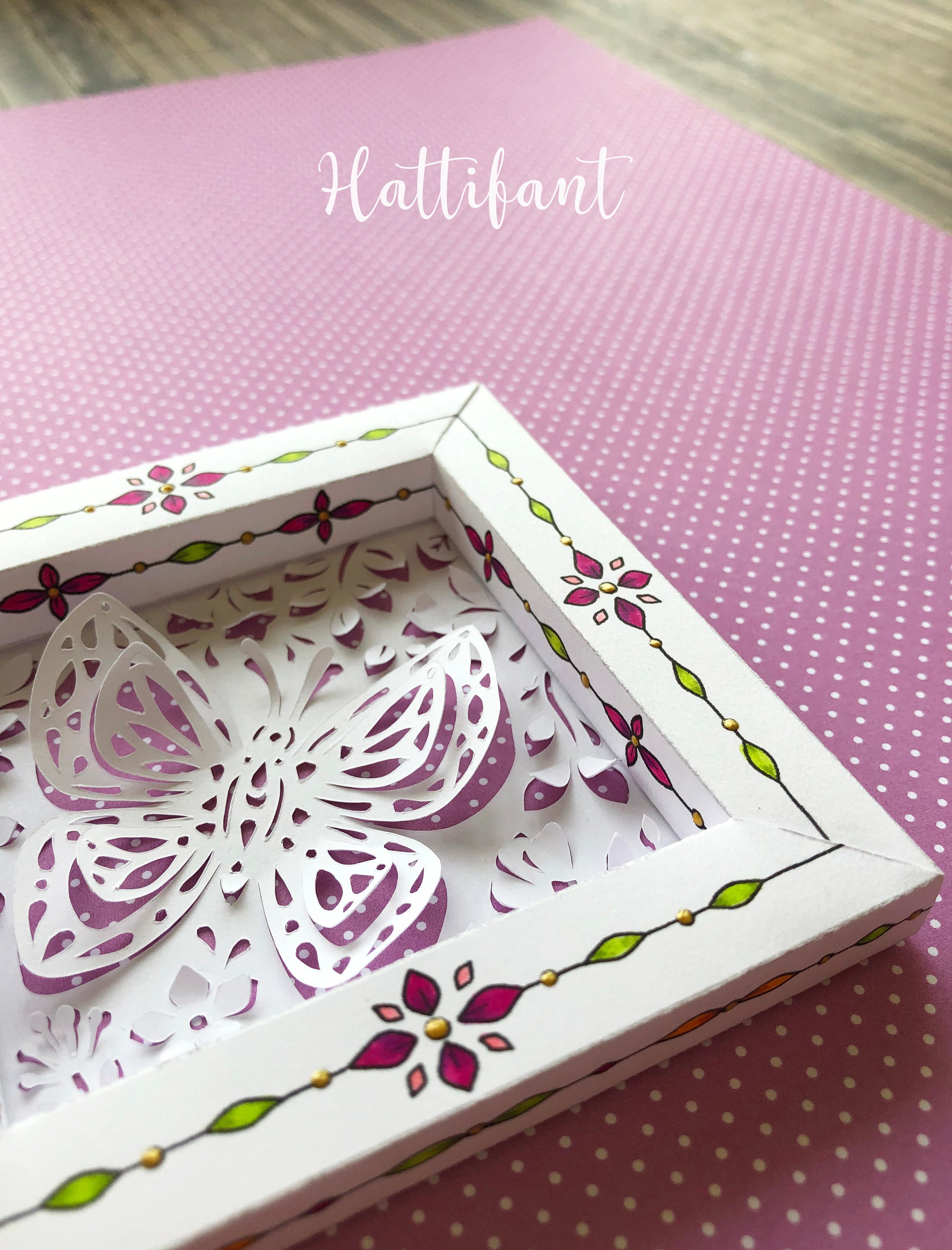 3D PAPER CUT 3D Paper Frames Spring Feel | Etsy