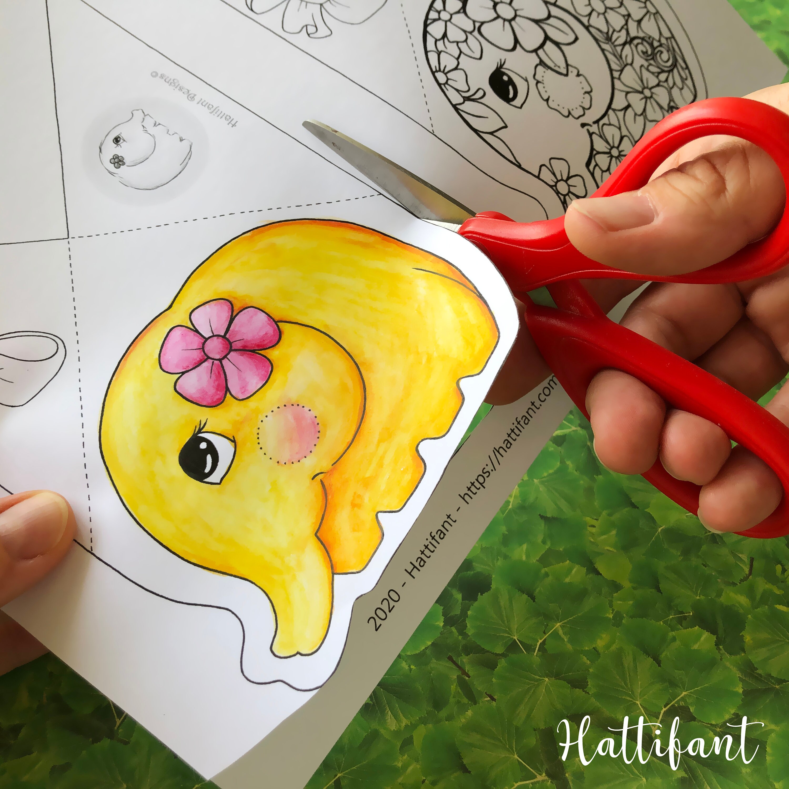 Hattifant, the Elephant Corner Bookmarks to Color In - Etsy