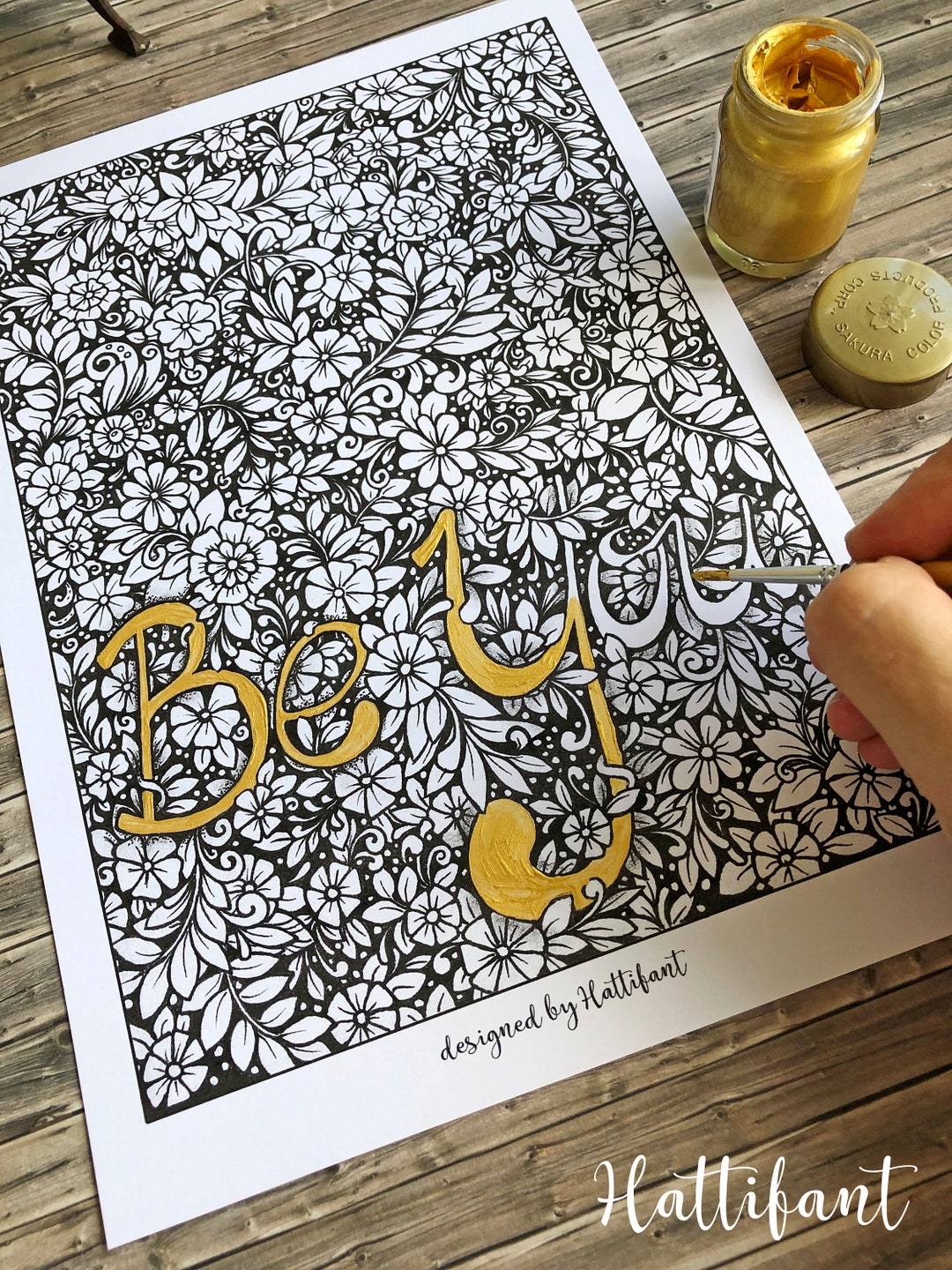 BE YOU | Coloring Page & Cards Set - Etsy