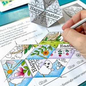 Paper Toy | Easter Kaleidocycles / Flextangles - a Paper Craft to Color ...