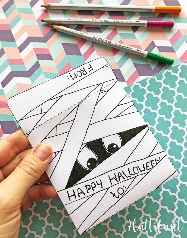 HALLOWEEN | Big Mouth Surprise Cards - Bat, Ghost, Pumpkin, Candy, Cat ...