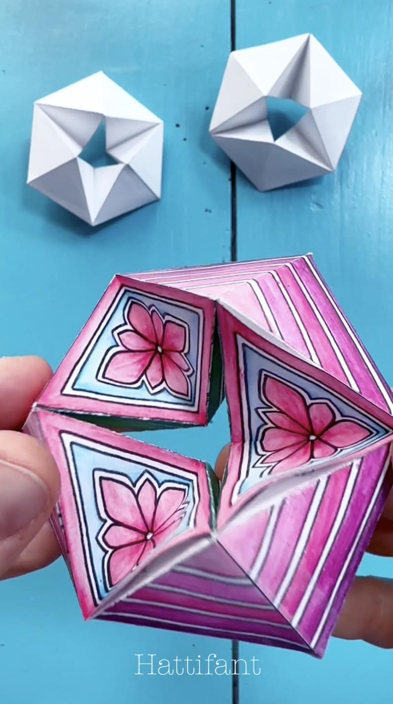 Paper Toy | Kaleidocycles / Flextangles Patterns I Series - a Paper ...