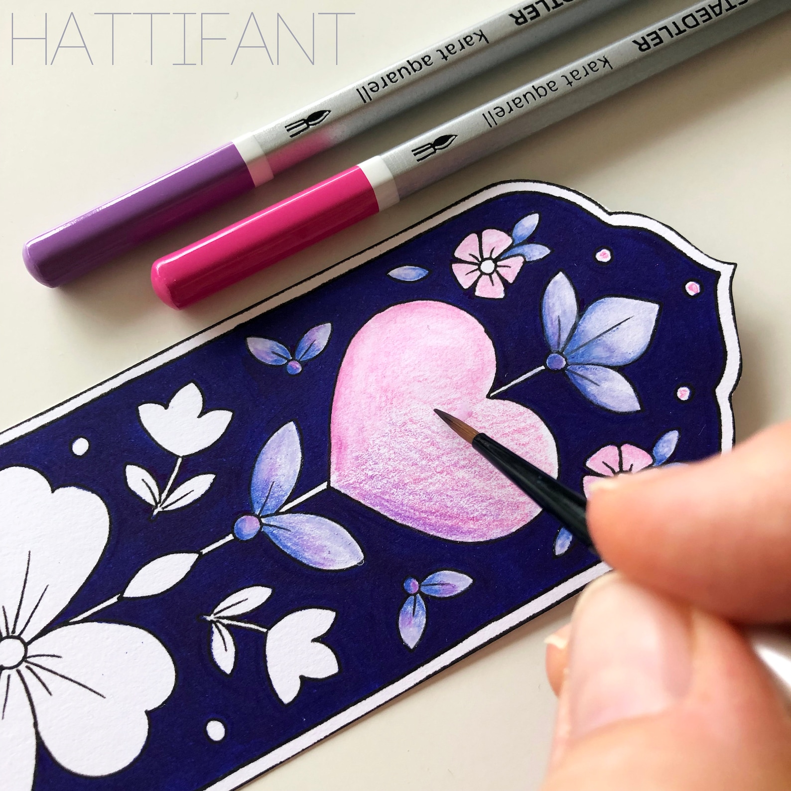 BOOKMARKS | Flower & Heart Bookmarks to Color | Valentine's Day - Etsy