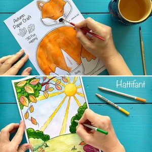 Autumn Craft | 3D Woodland Animal Collages Fox Hedgehog Owl - Instant ...