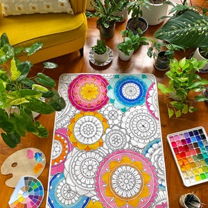 GIANT Poster | 'mandalas' to Color - Instant Download - Etsy