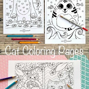 Cute Cats Coloring Adventure Paper Craft Bundle | Coloring Pages ...