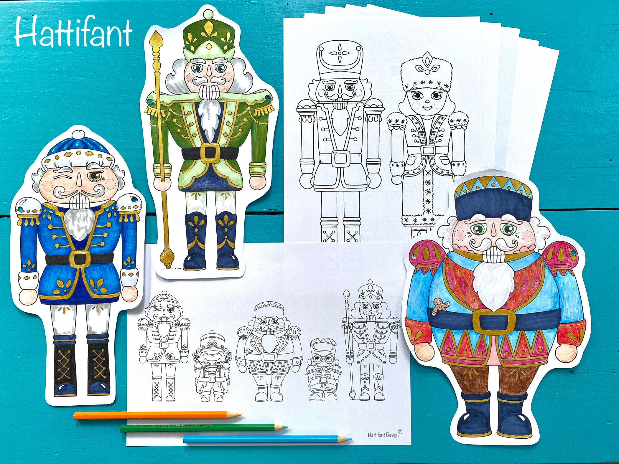 Nutcracker Coloring Pages, Bookmarks, Ornaments, Gift Tags and More to ...