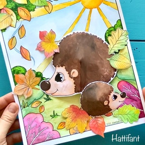 Autumn Craft | 3D Woodland Animal Collages Fox Hedgehog Owl - Instant ...