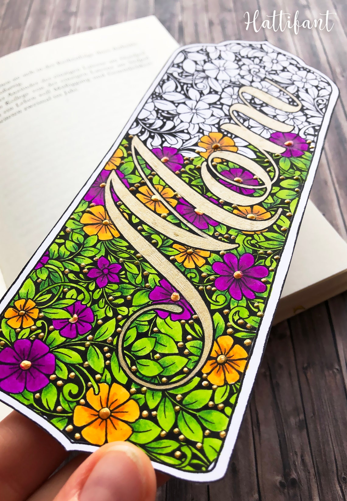 MOTHER'S DAY | Flower Doodle Card, Bookmarks & Coloring Page - Etsy UK