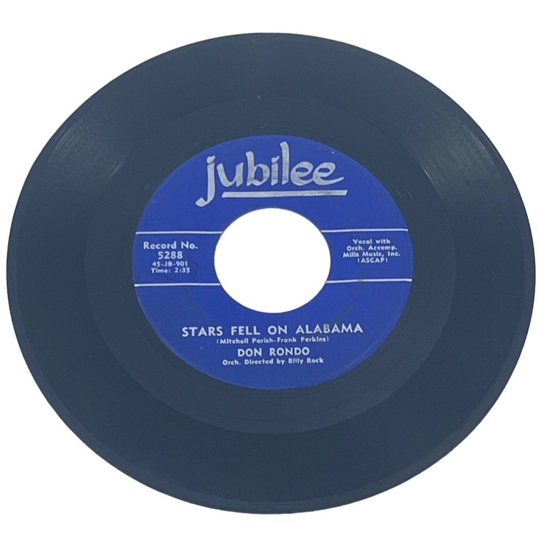 Don Rondo Stars Fell on Alabama/white Silver Sands 45 RPM Record - Etsy