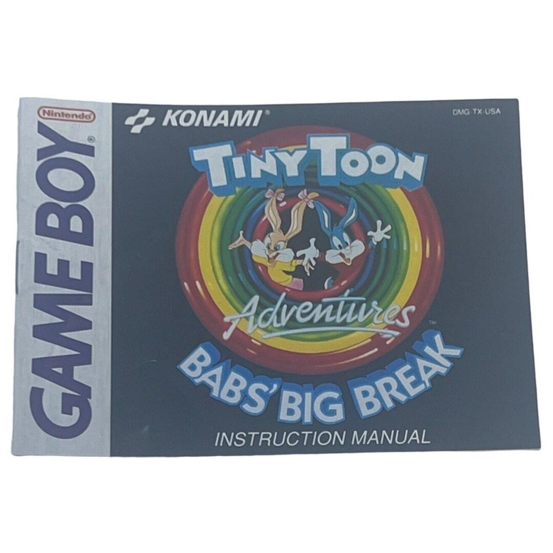 Tiny Toon Adventures Babs' Big Break Game Manual - Etsy