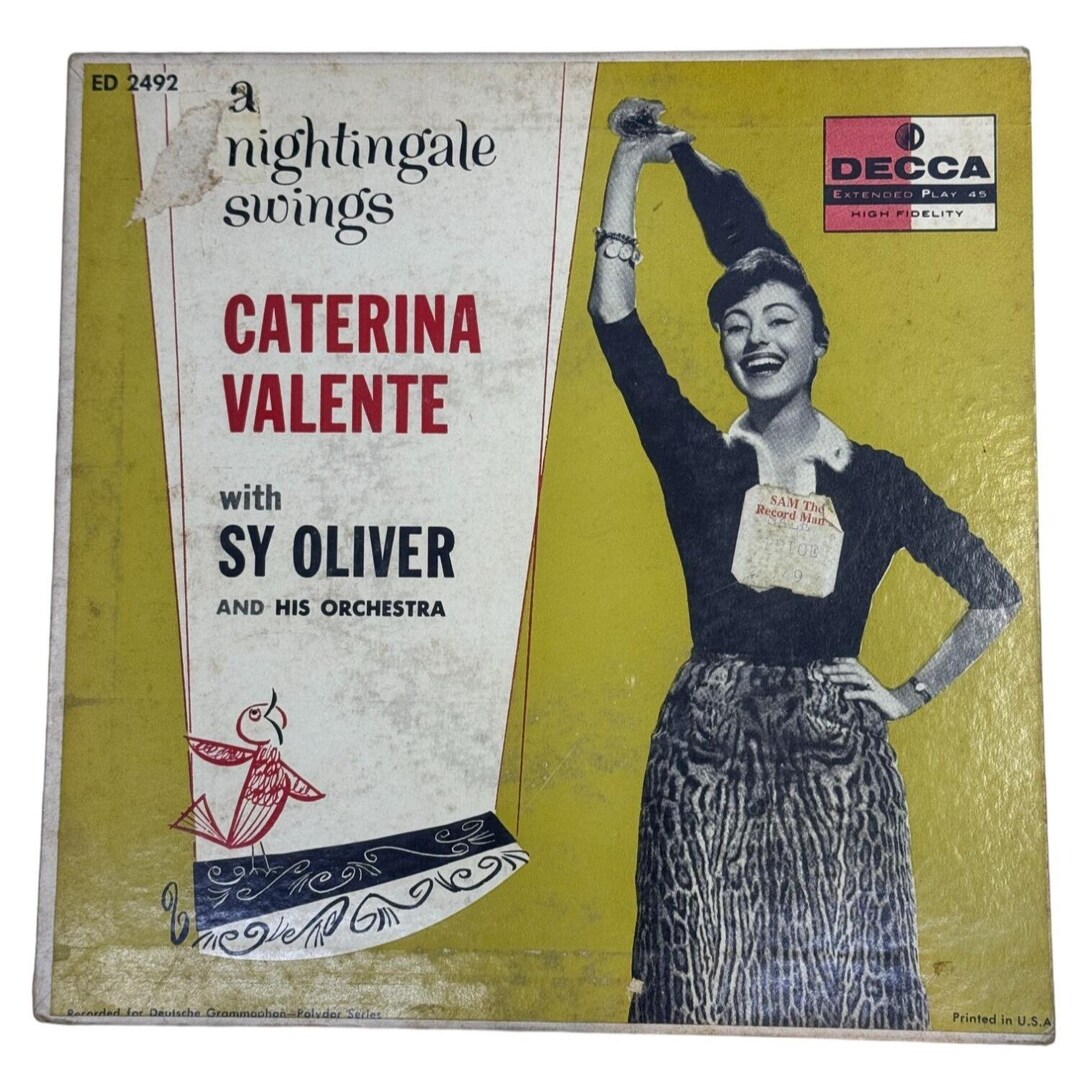 A Nightingale Swings Caterina Valente With Sy Oliver & His Orchestra ...