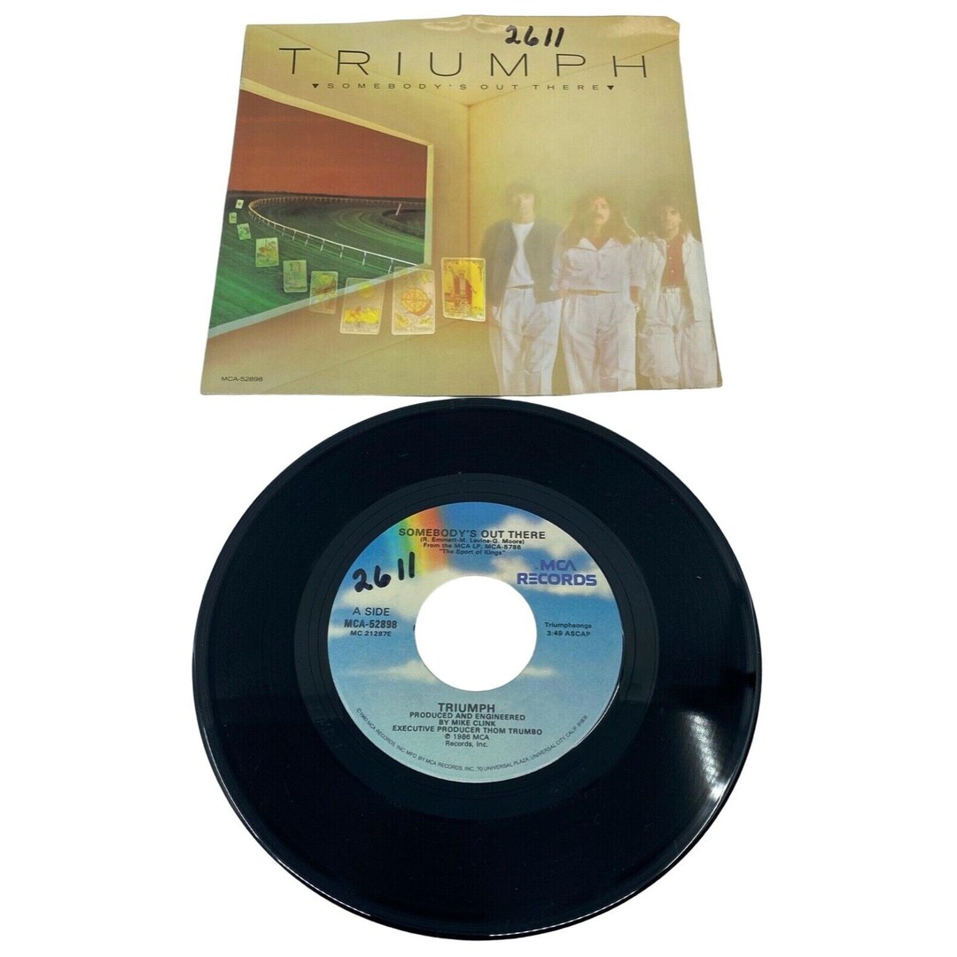 Triumph 7 Record Somebody's Out There/what Rules My Heart W/original ...