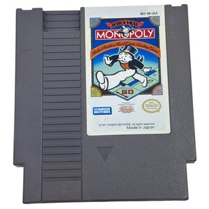 Monopoly Nintendo Entertainment System NES Game Cart Only - Etsy