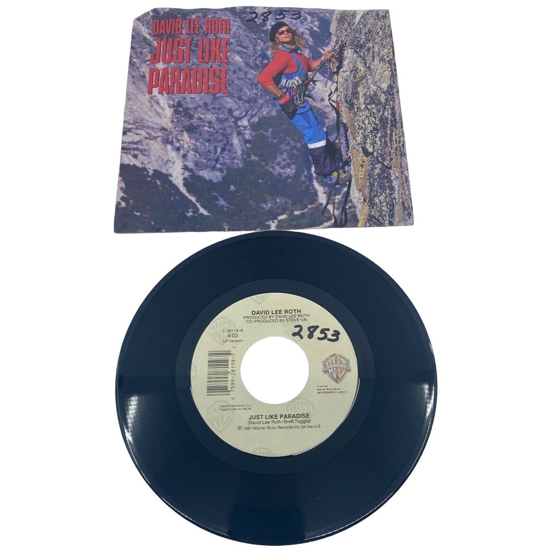 1987 David Lee Roth Just Like Paradise Single - Etsy