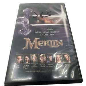 Hallmark Merlin Movie VHS Tape Clam Shell 1998 - Etsy