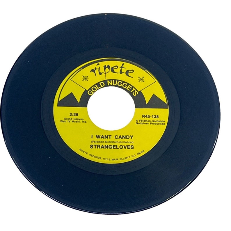 The Strangeloves I Want Candy / Night Time 45 RPM Single - Etsy