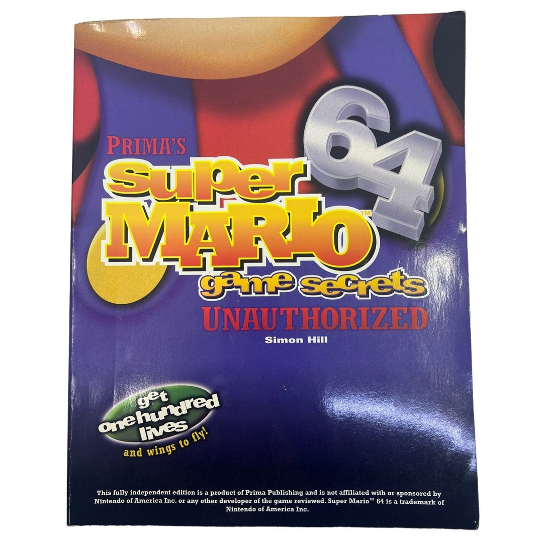 Prima's Super Mario 64 Game Secrets Unauthorized Strategy Guide N64 ...